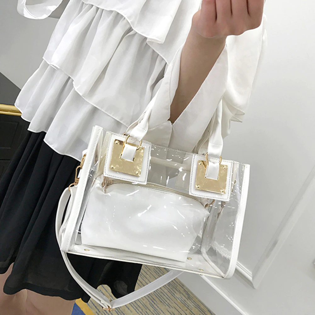 Clear PVC Crossbody Handbag